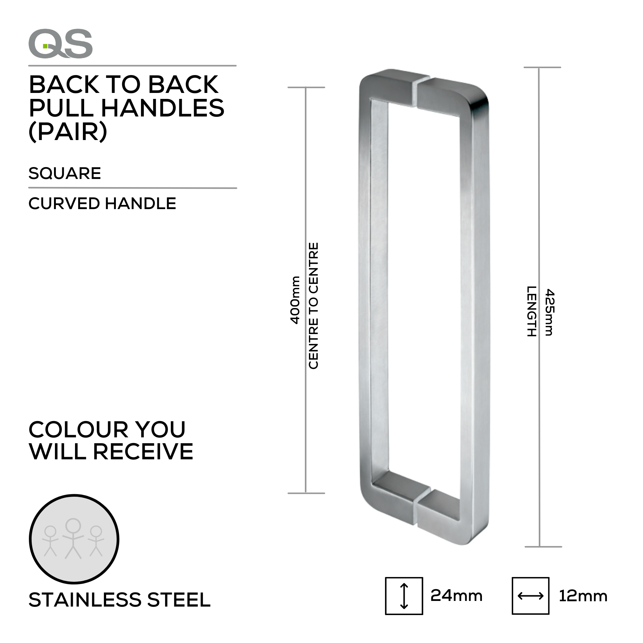 LEVER HANDLES On 170 x 170mm Back Plate | The Stickman Store