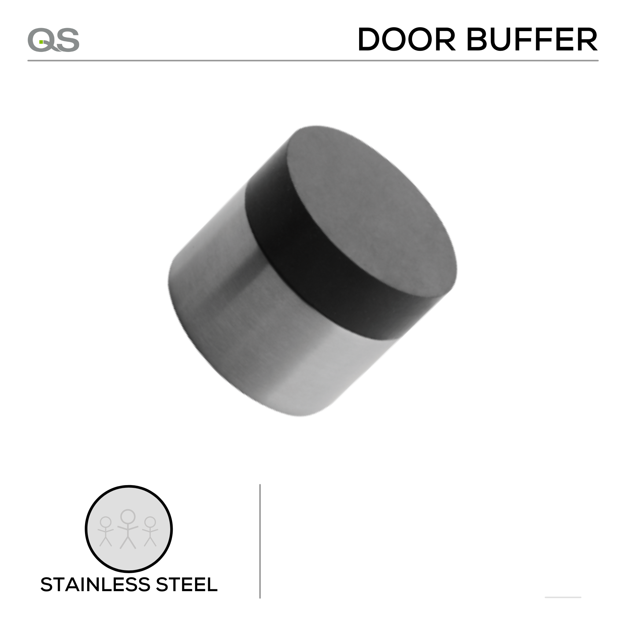 QS4464, Door Buffer, Stainless Steel, QS | The Stickman Store