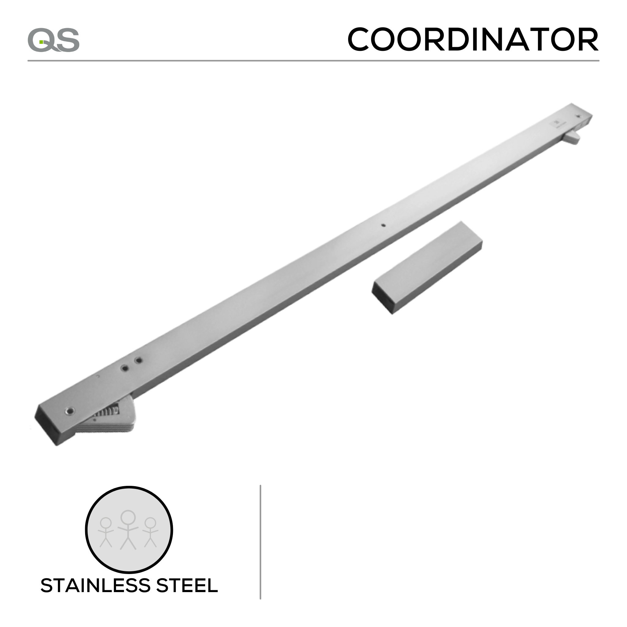 QS763, Door Closers, Door Coodinators, Fire Door, Stainless Steel, QS ...