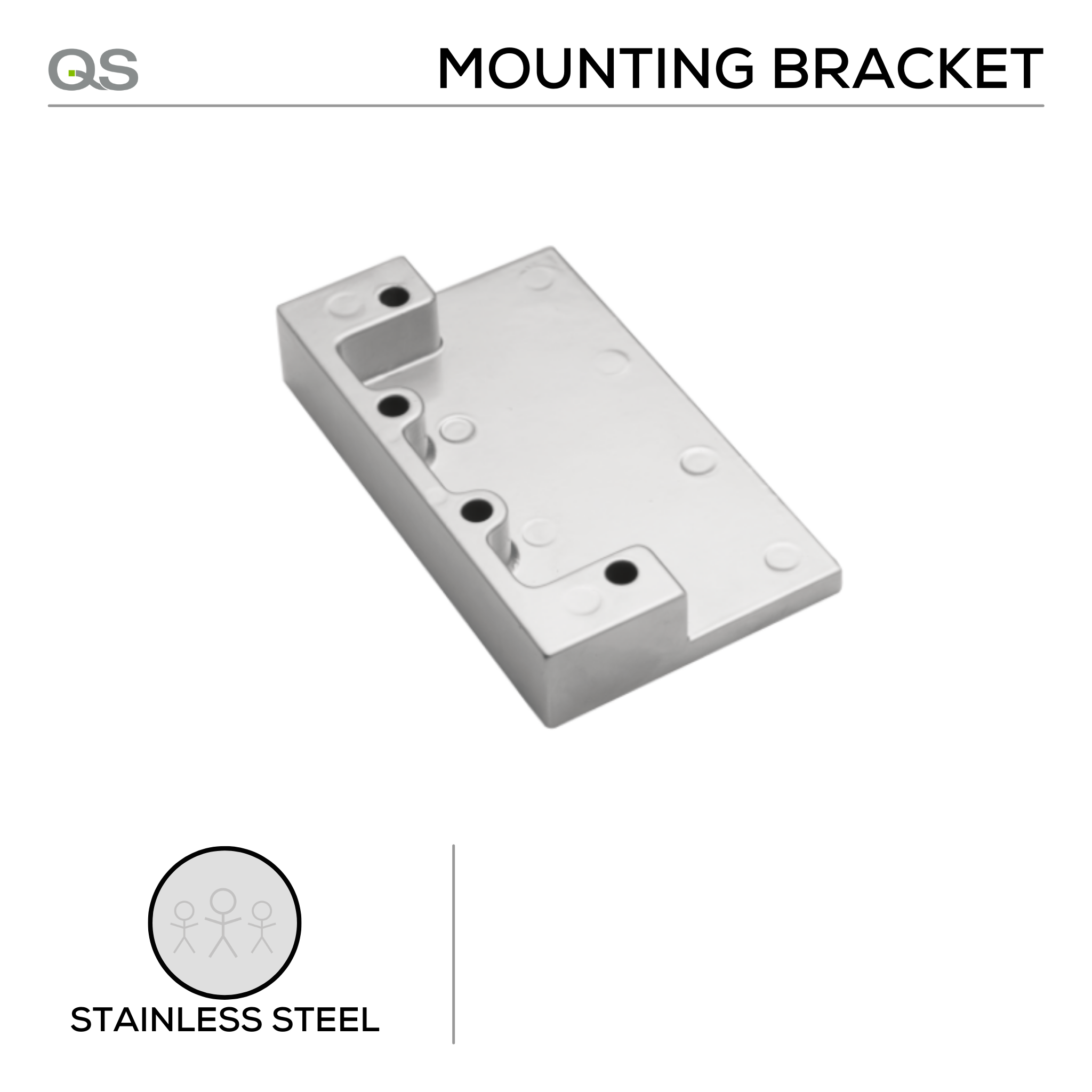 QS764, Door Closers, Mounting Brackets, Stainless Steel, QS | The ...